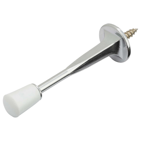 Cast Door Stop - Chrome - Harney Hardware