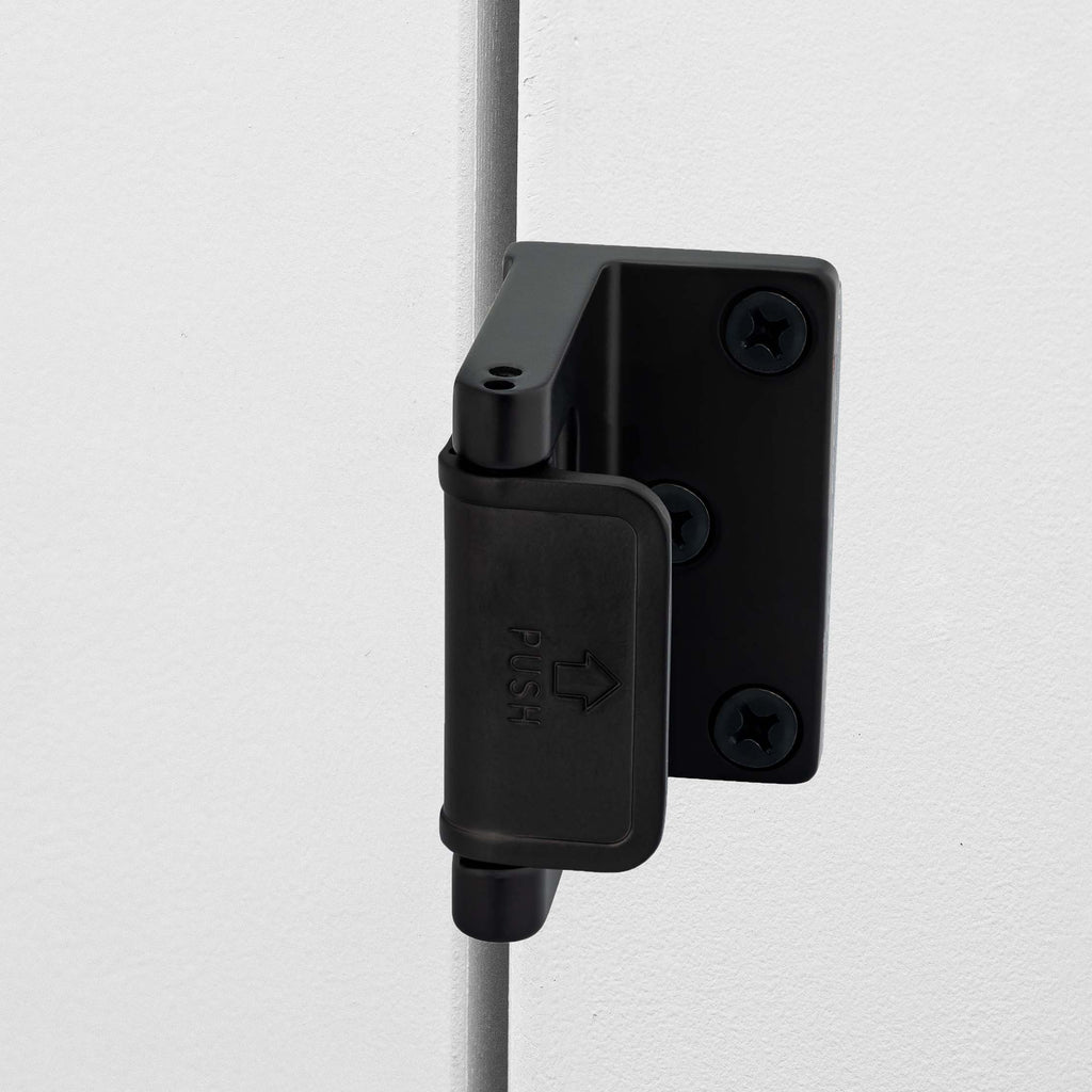 Security Door Guard - Matte Black - Harney Hardware