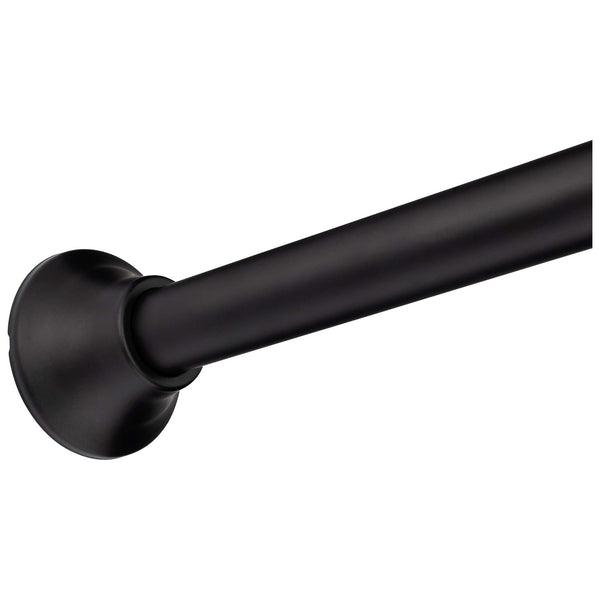 Adjustable Tension Shower Rod - Matte Black - Harney Hardware