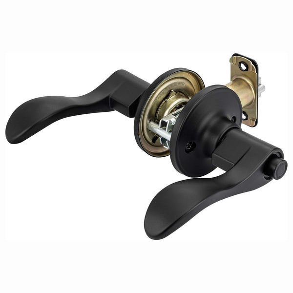 Door Lever Set Keyed / Entry Function Dakota Collection - Matte Black ...