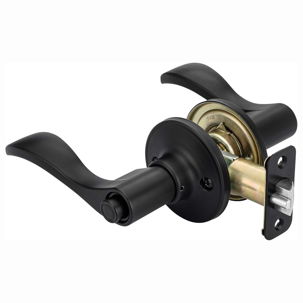 Door Lever Set Keyed / Entry Function Dakota Collection - Matte Black ...