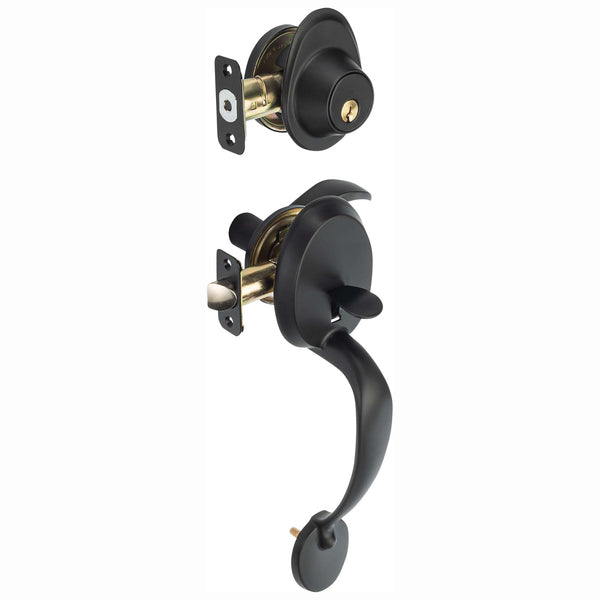 Front Door Handleset With Interior Left Handed Lever Dakota Collection ...