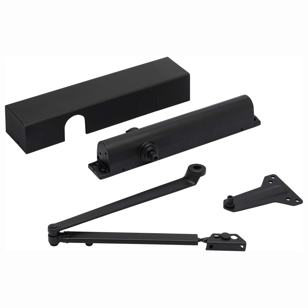 Commercial Door Closer - Powder Coated Matte Black - Harney Hardware