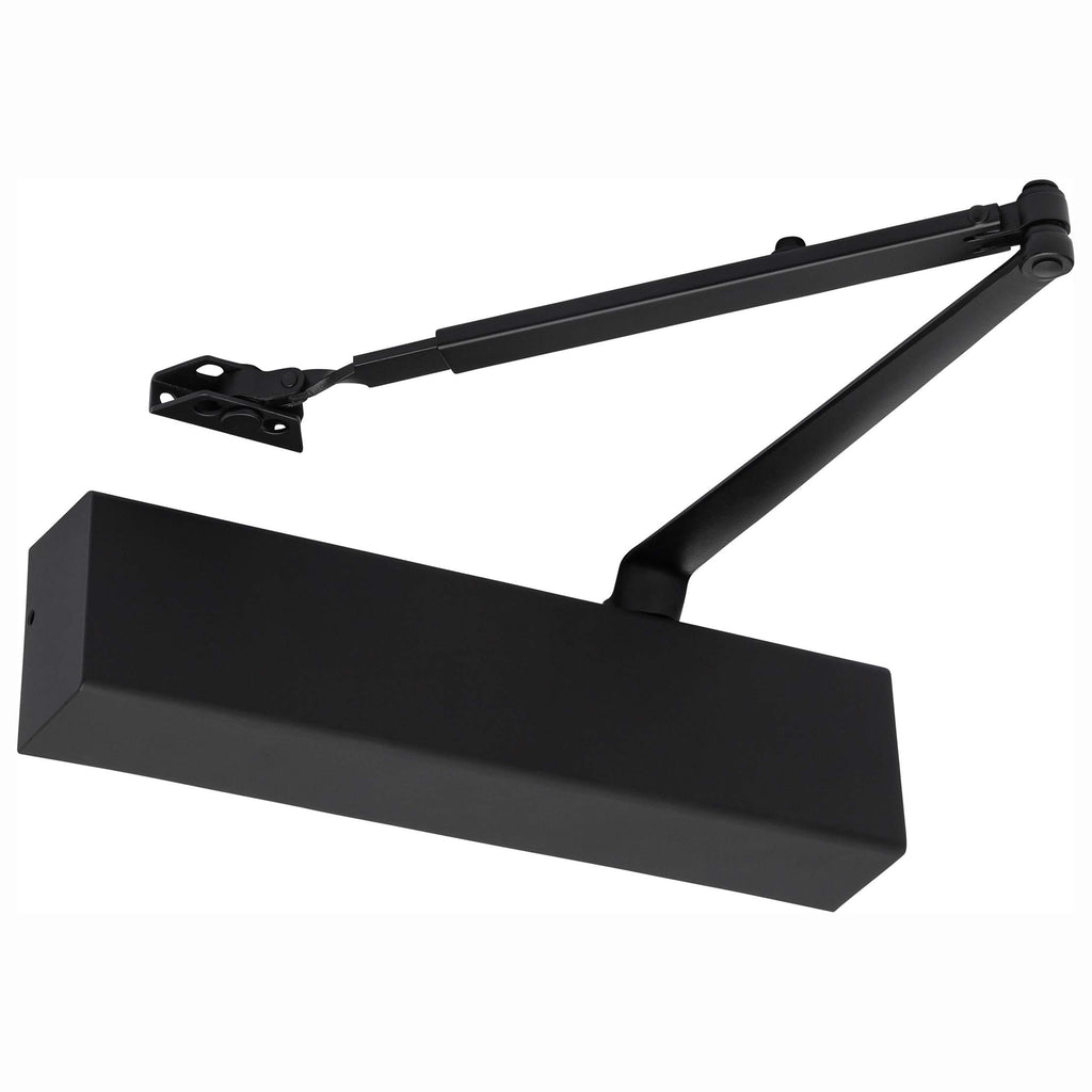 Commercial Door Closer - Powder Coated Matte Black - Harney Hardware