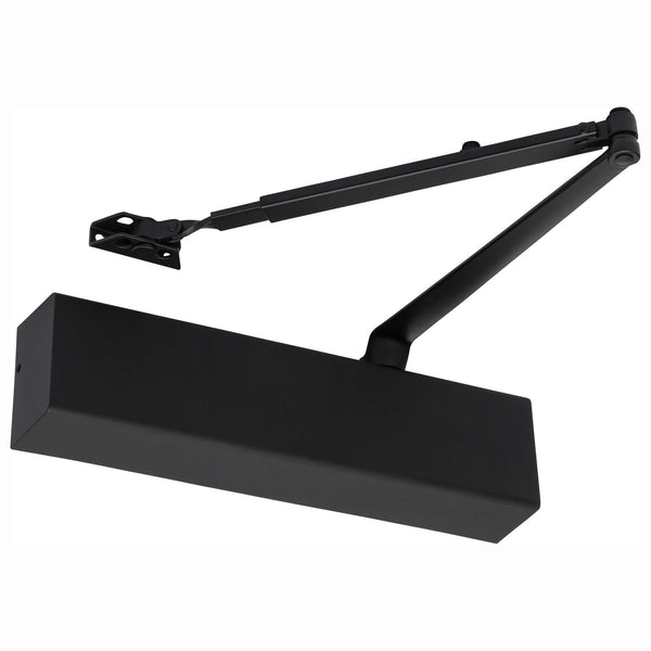 Commercial Door Closer - Powder Coated Matte Black - Harney Hardware