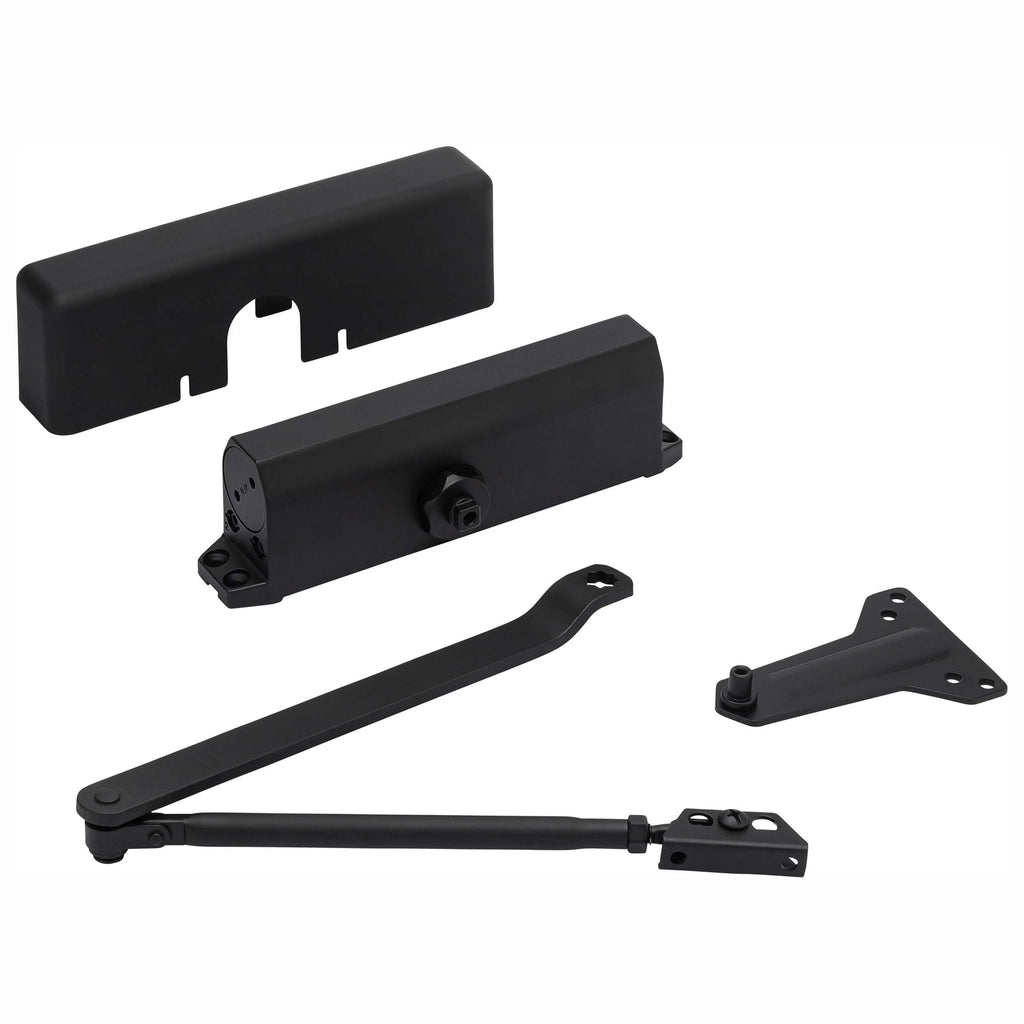 Commercial Door Closer - Powder Coated Matte Black - Harney Hardware