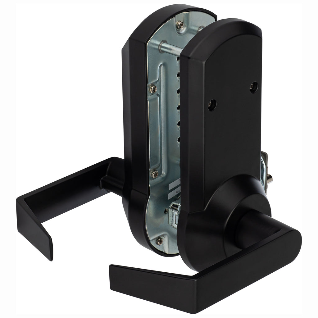 Mechanical Keyless Single Sided Door Lever Set - Powder Coated Matte ...