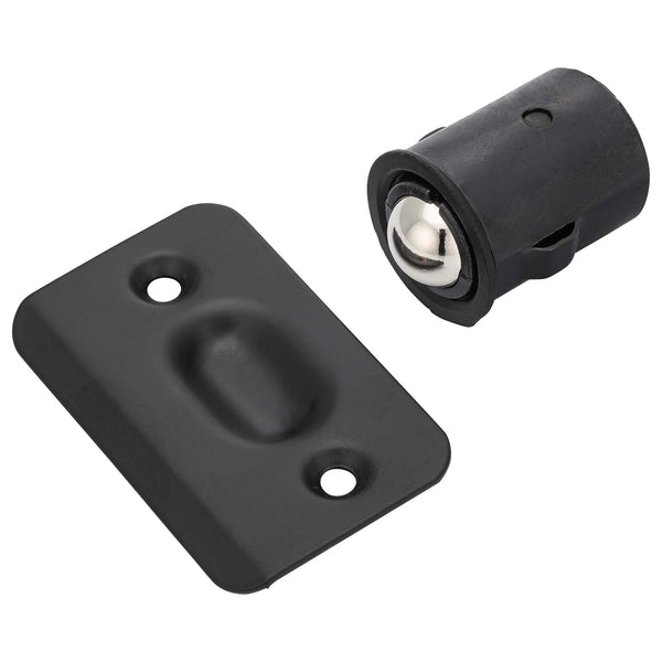 Cabinet Ball Catch - Matte Black - Harney Hardware