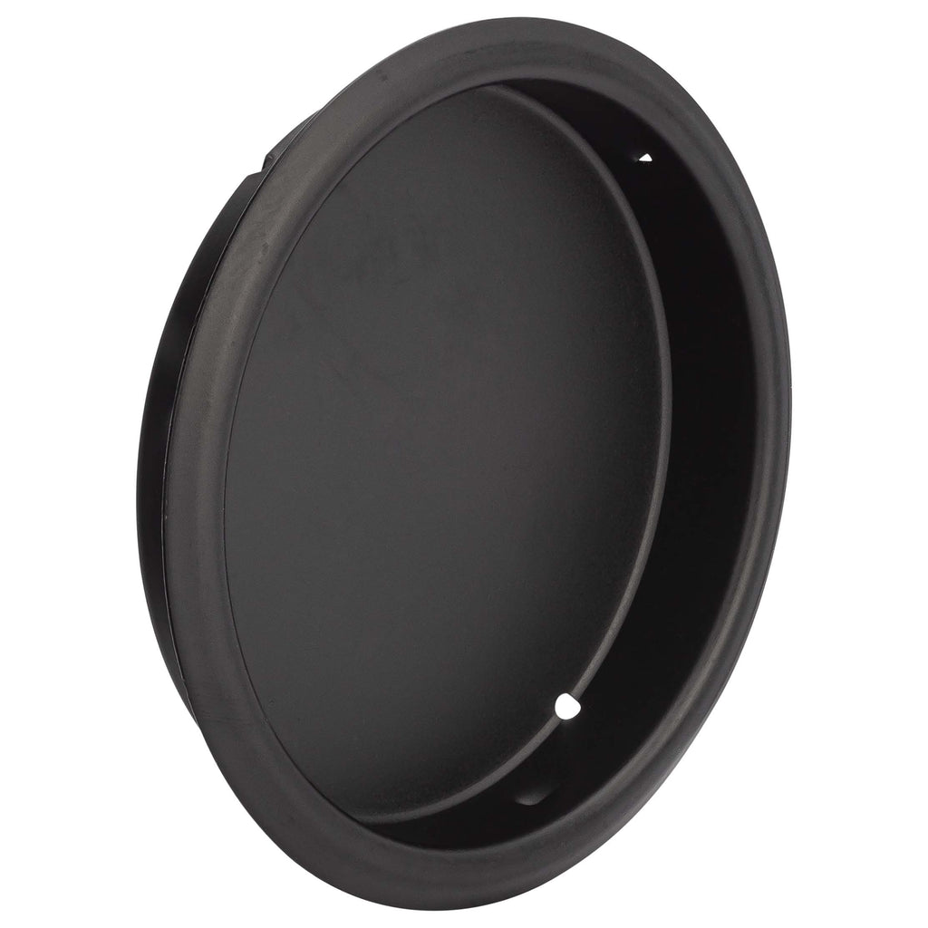 Round Flush Pull - Matte Black - Harney Hardware