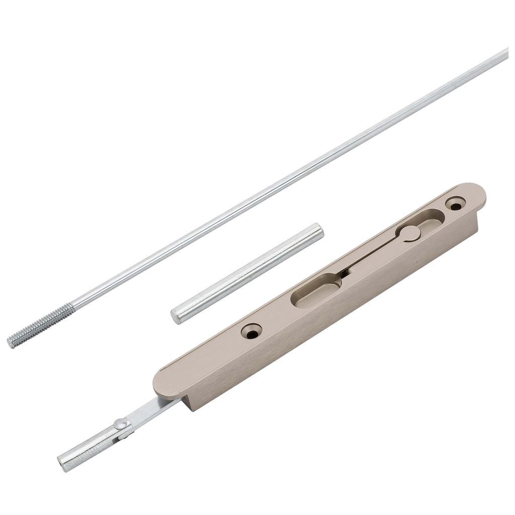 Extension Flush Bolt - Satin Nickel - Harney Hardware