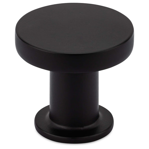 Cabinet Knob - Matte Black - Harney Hardware