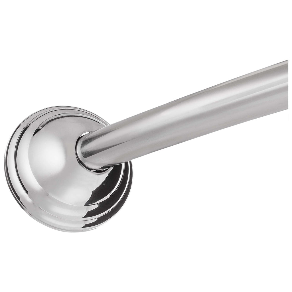 Curved Shower Rod - Polished Stainless Steel - Harney Hardware