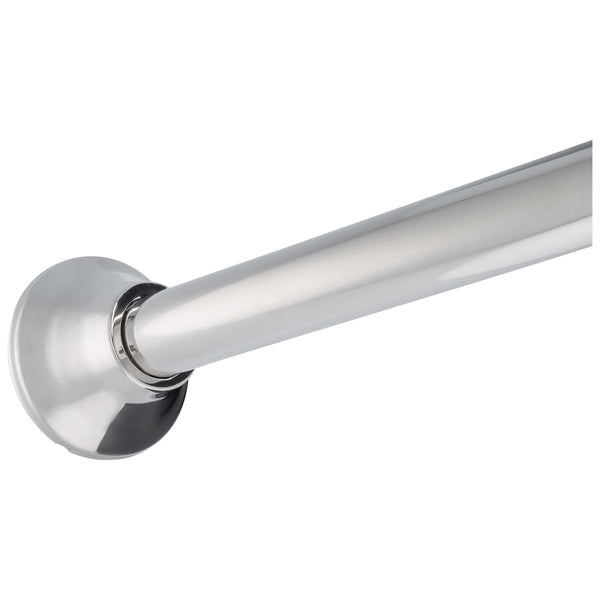 Adjustable Tension Shower Rod - Polished Stainless Steel - Harney Hardware