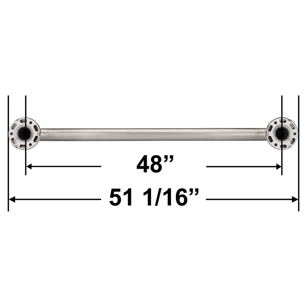 Bathroom Grab Bar - Satin Stainless Steel - Harney Hardware