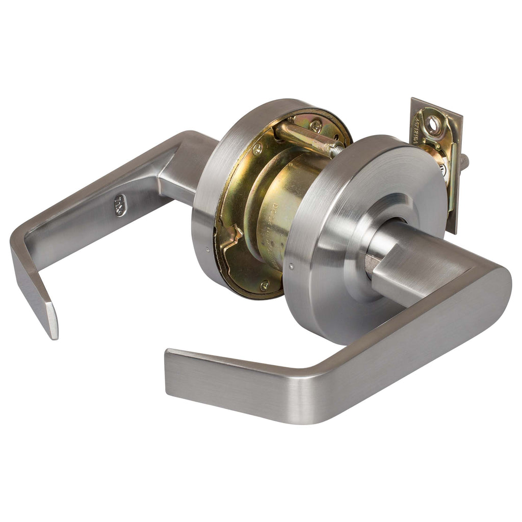 Commercial Door Lever Set Storeroom / Keyed Function - Satin Chrome ...