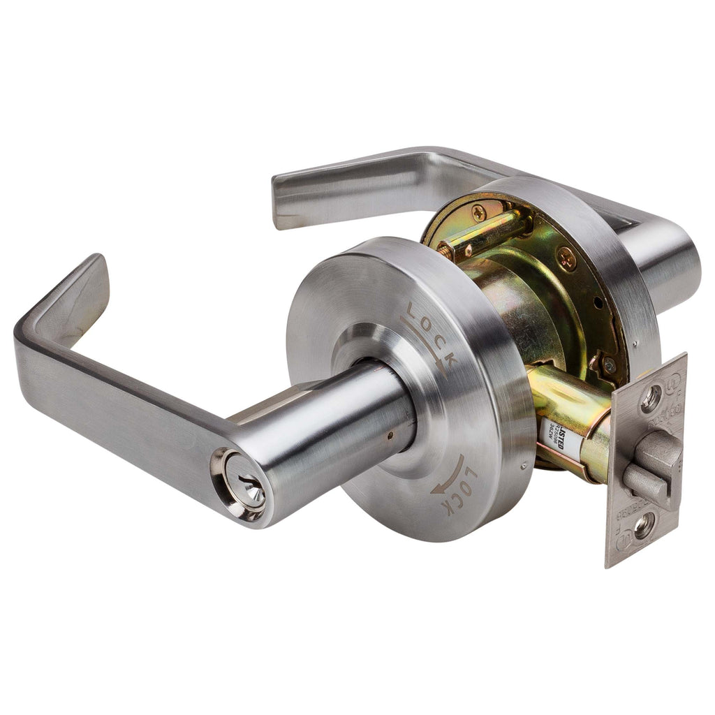 Commercial Door Lever Set Intruder Classroom / Keyed Function - Satin ...