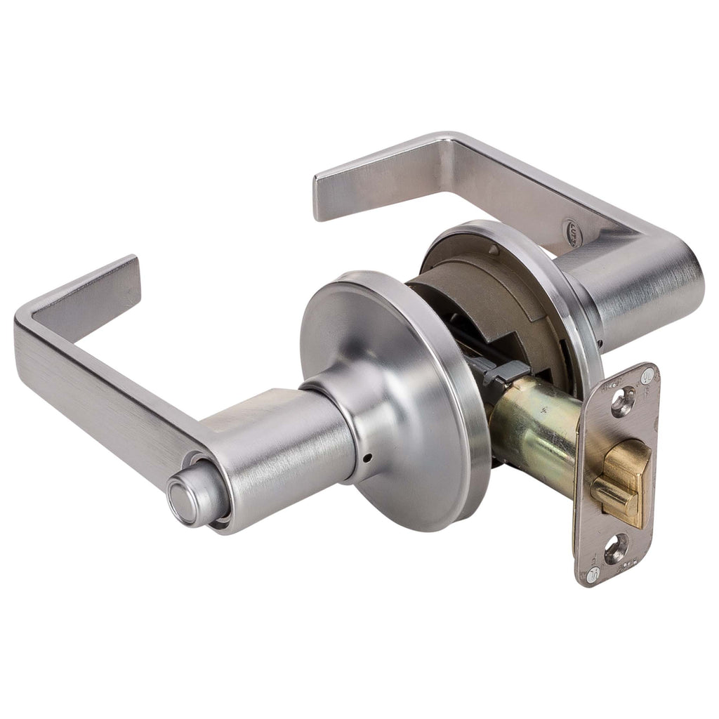 Commercial Door Lever Set Keyed / Entry Function - Satin Chrome ...