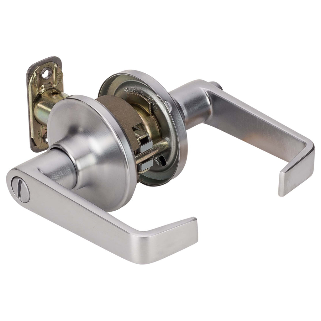 Commercial Door Lever Set Bed / Bath / Privacy Function - Satin Chrome ...