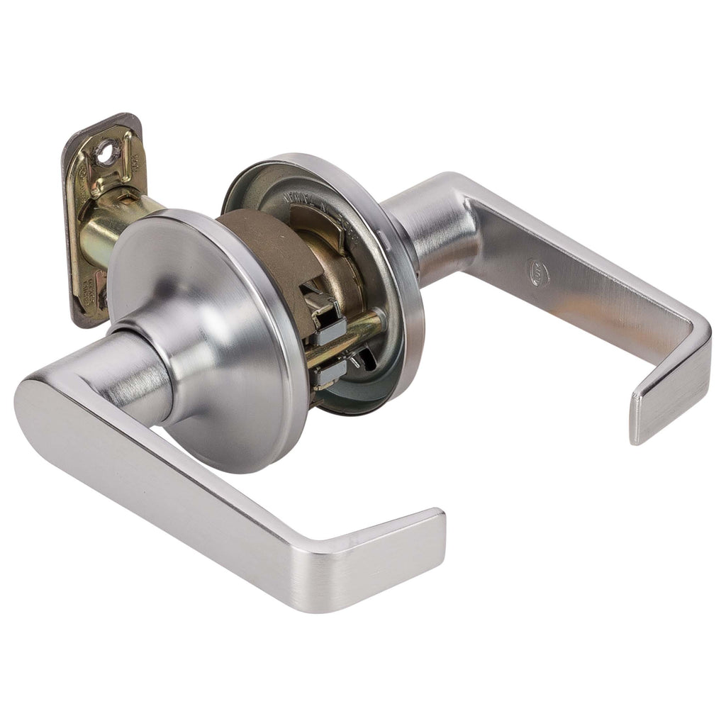 Commercial Door Lever Set Closet / Hall / Passage Function - Satin ...