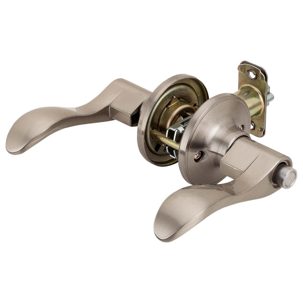Door Lever Set Keyed / Entry Function Dakota Collection - Satin Nickel ...