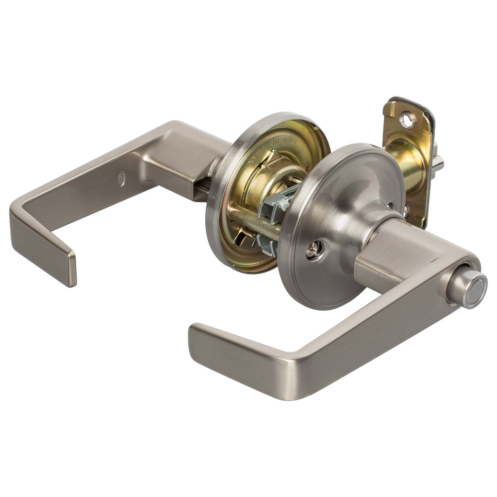Door Lever Set Keyed / Entry Function Largo Collection - Satin Nickel ...