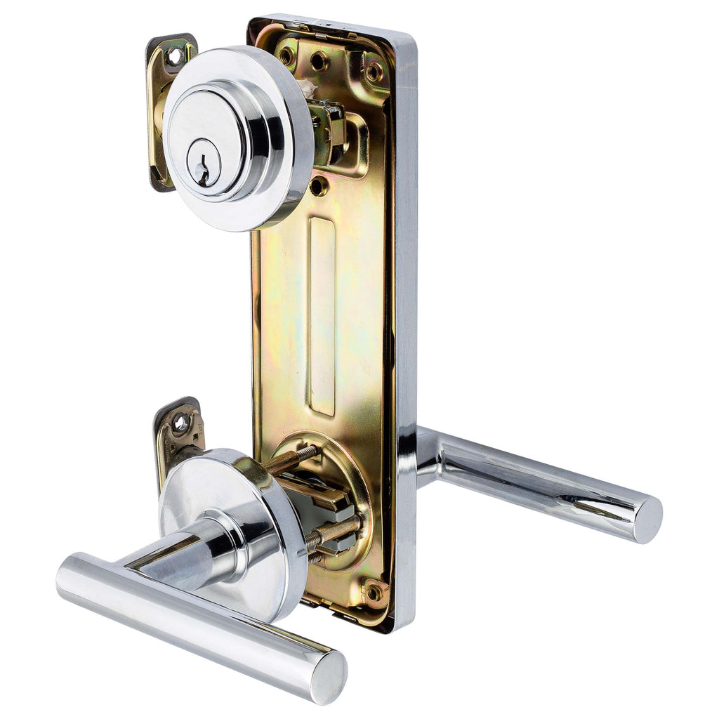 Interconnected Door Lock Reversible Passage Lever - Chrome - Harney ...