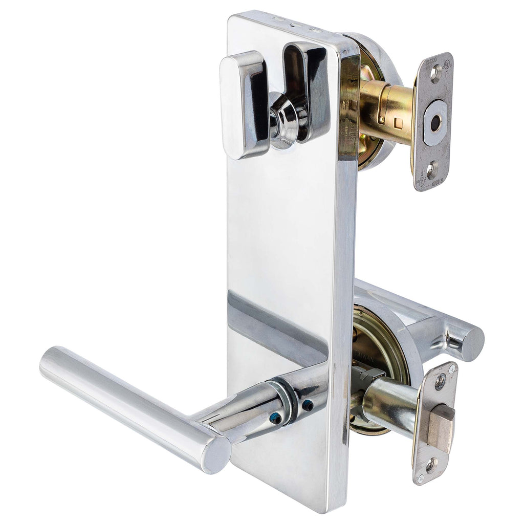 Interconnected Door Lock Reversible Passage Lever - Chrome - Harney ...