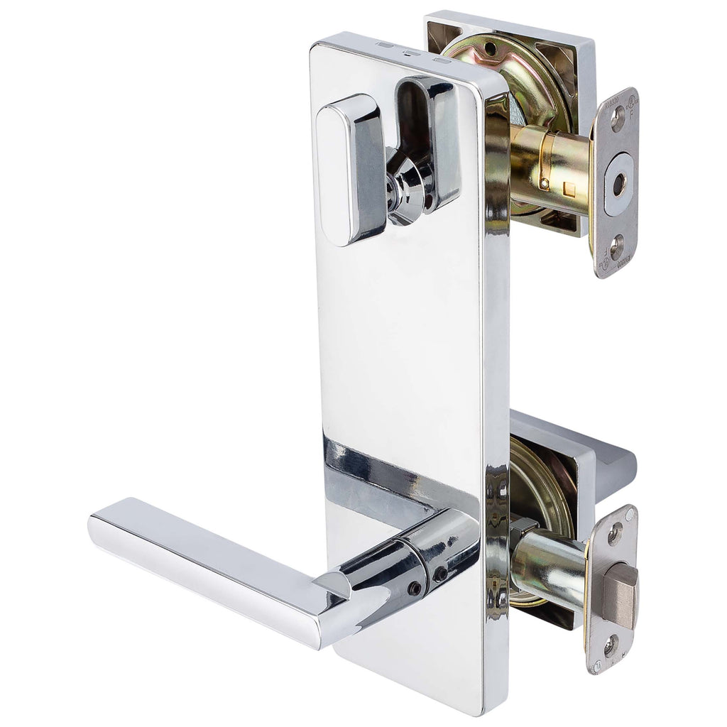 Interconnected Door Lock Reversible Passage Lever - Chrome - Harney ...
