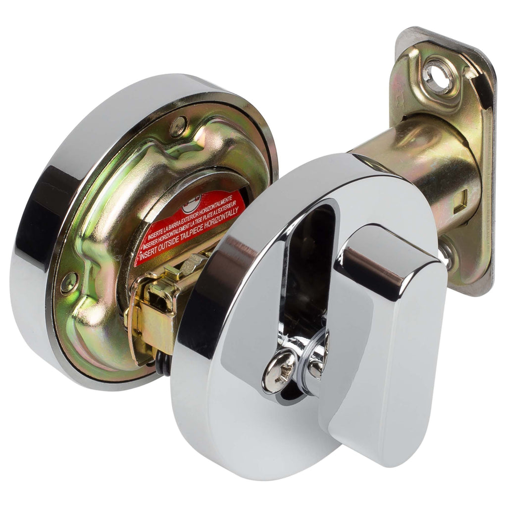 Keyed Single Cylinder Contemporary Deadbolt - Chrome - Harney Hardware