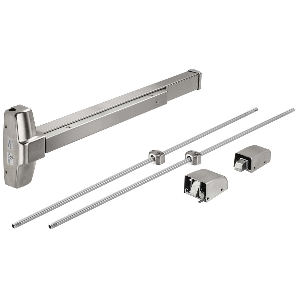 Vertical Rod Exit Device - Satin Stainless Steel - Harney Hardware
