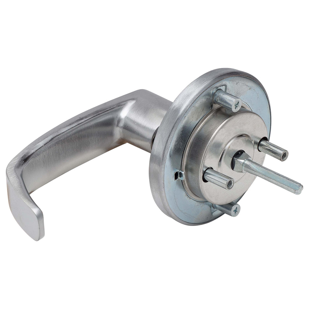 Panic Exit Device Storeroom / Keyed Function Lever Trim - Satin Chrome ...