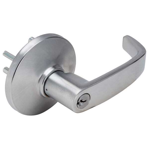 Panic Exit Device Storeroom / Keyed Function Lever Trim - Satin Chrome ...