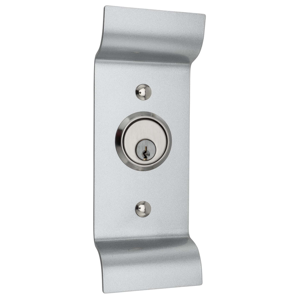 Panic Exit Device Trim Pull With SC1 Lock Cylinder - Powder Coated ...