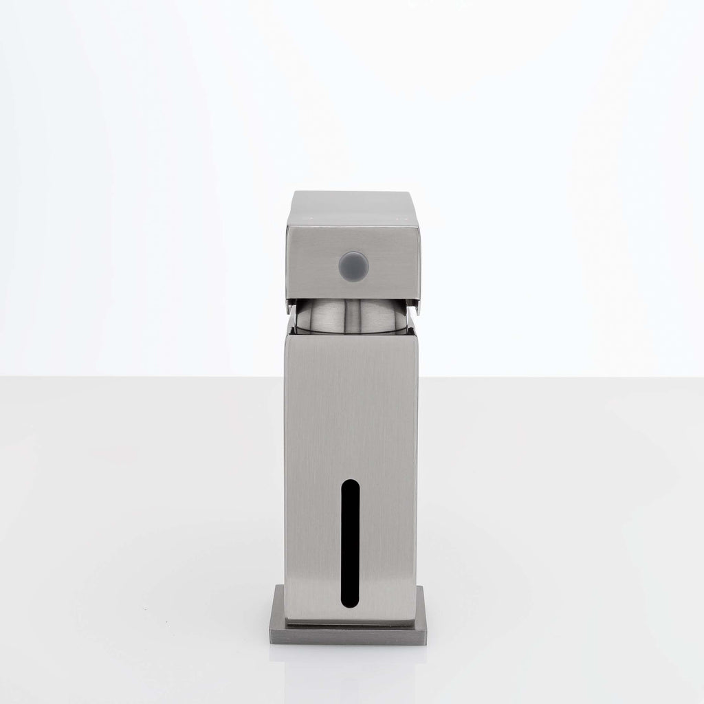 Single Hole Contemporary / Modern Bathroom Sink Faucet - Satin ...